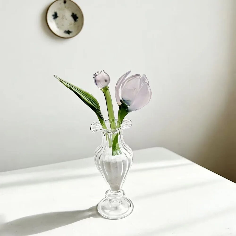 Стеклянный букет "Tulip" в вазе