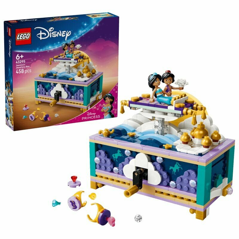 Конструктор LEGO DISNEY - Шкатулка украшений Жасмин, 458 эл. - Лего Дисней 43295