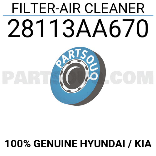Фильтр воздушный HYUNDAI/KIA 28113-AA670