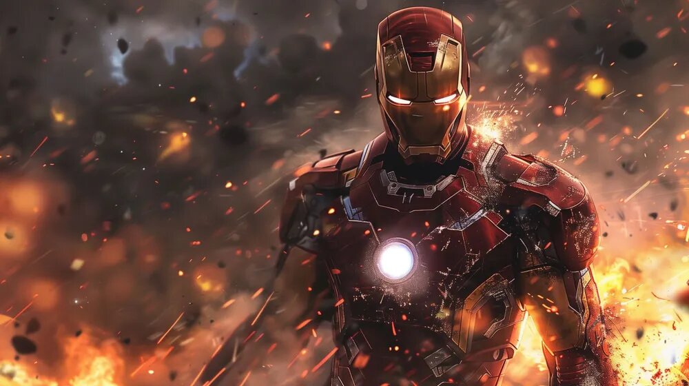 Пазлы, 1000 элементов, "Роль героя фильма Marvel", для взрослых подросток, 750х500 мм