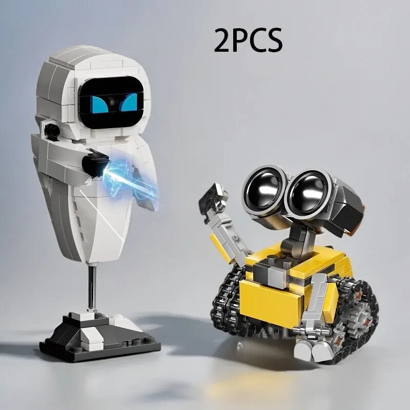 Набор для сборки фигурок роботов WALL·E и EVE 2PCS