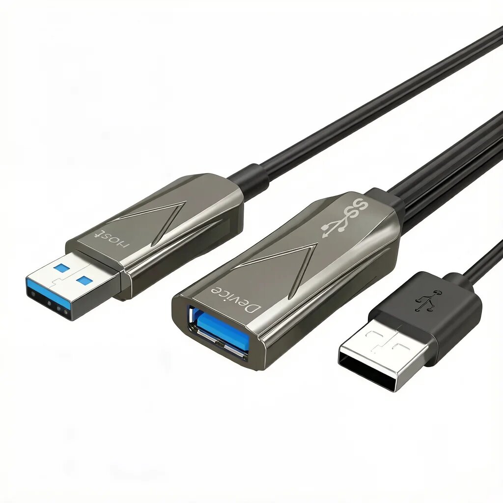 USB 3.0 удлинитель оптический 5m, 10 Гбит/с