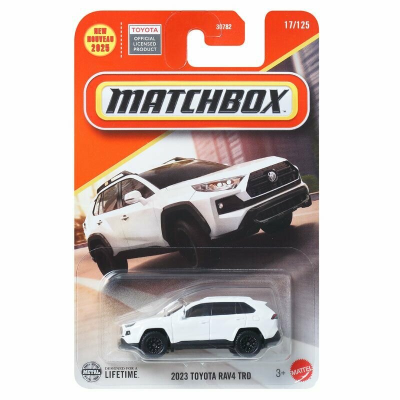Машинка Matchbox Toys 1:64 Scale Die-Cast Basic Car 30782 2023 Toyota RAV4 TRD