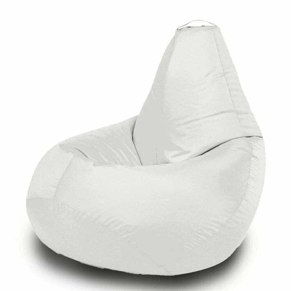 Кресло мешок MyPuff XXL груша миди пуфик комфорт большое бескаркасное кресло, оксфорд белый