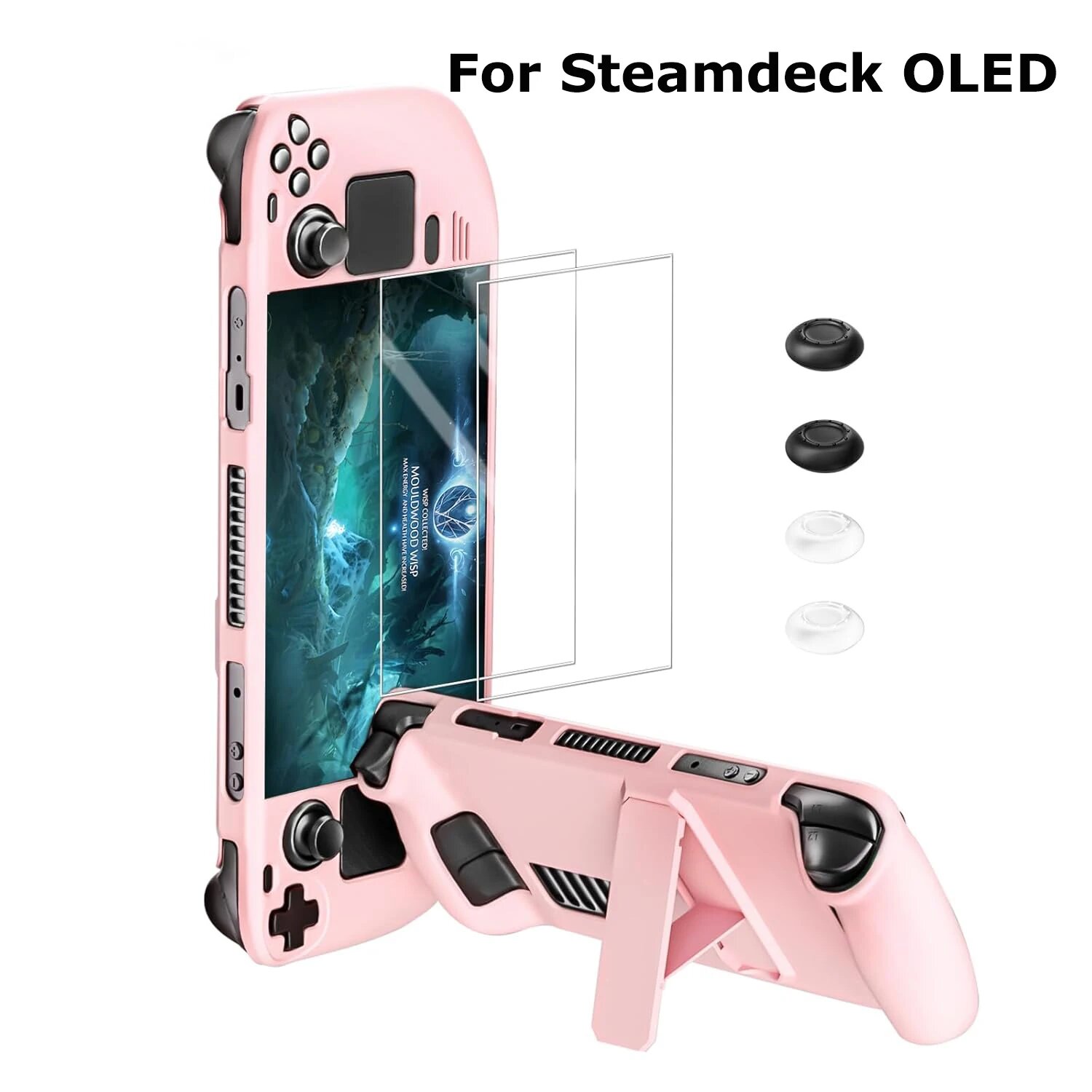 Розовый чехол для Steam Deck OLED 7 в 1