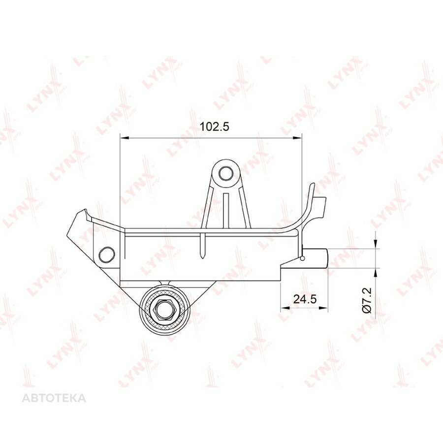 Натяжитель гидравлический с роликом / ГРМ AUDI A3 1.8-1.9D 96-03 / A4 1.8T 95-00 / A6 1.8-1.8T 97-05 / TT 1.8T 98-06 SKODA Octavia(1U) 1.8-1.8T 96-06 VW Bora 1.8-1.8T 98-05 / Golf IV 1.8-1.8T 97-05 / Sharan 1.8T 97-10 LYNXAUTO PT1001