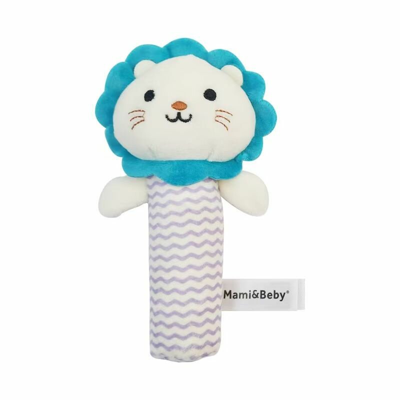 Игрушка для младенцев Mamibeby, погремушка, бумажная BB палочка, круглая ручная рукоятка, успокаивающая для новорожденных, круглая ручная рукоятка, палочка для захвата с мультяшным животным
