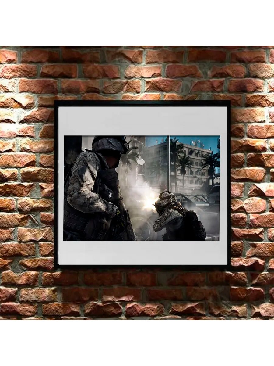 Постер "Battlefield, солдат, видеоигра" А2