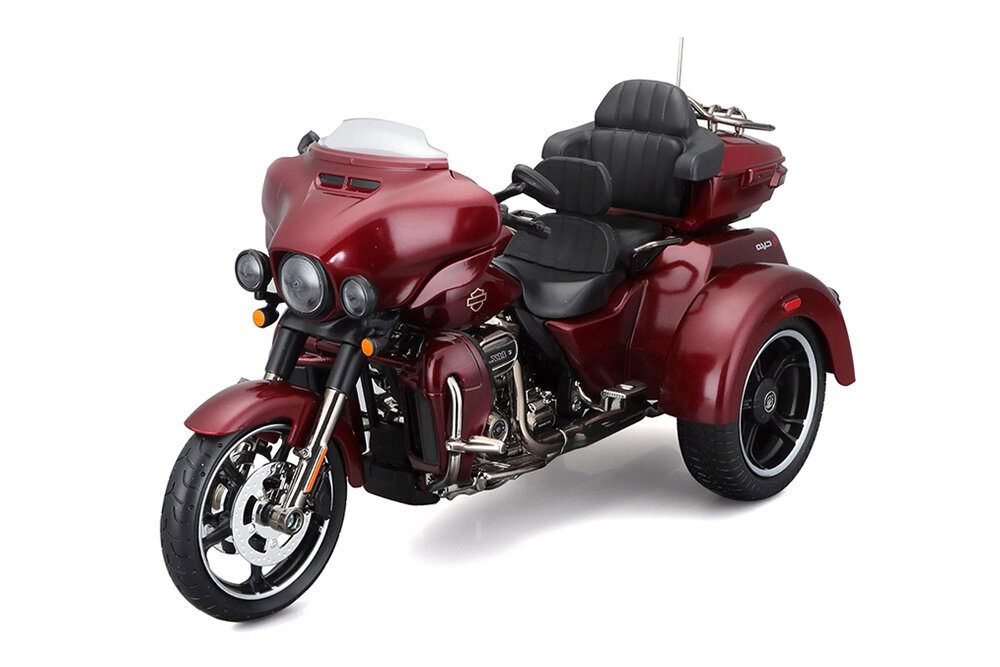 Harley-davidson cvo tri glide 2021 red metallic / харлей дэвидсон трицикл красный металлик (длина 22 см)