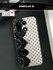 Силиконовый чехол на OnePlus 15 / Ван Плас 15 с принтом Черное кружево и горошек