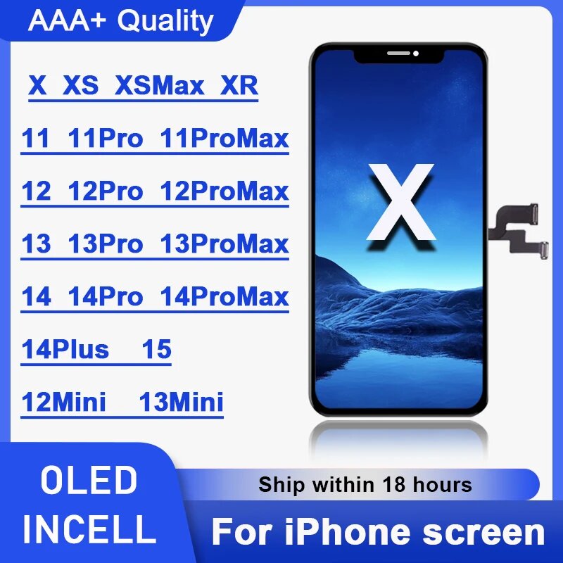 OLED LCD-дисплей Для iPhone X XR XS Max Incell X-OLED