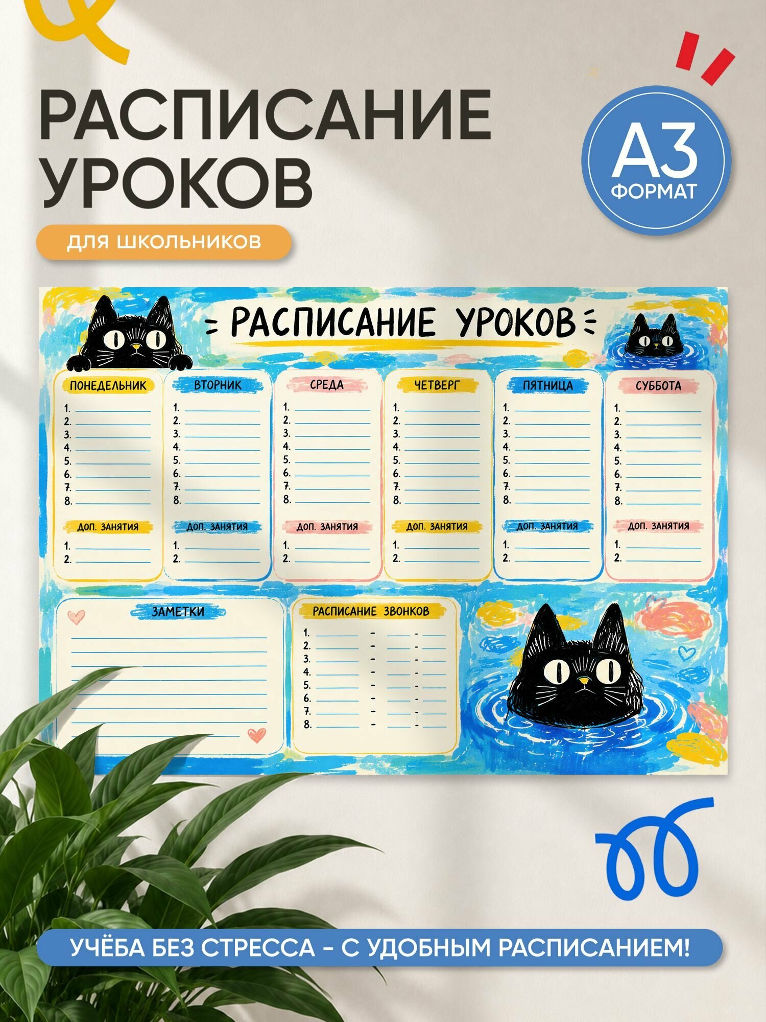 Расписание уроков Котики