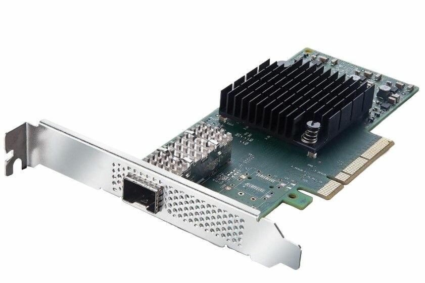 Mellanox MCX4111A-ACAT (формат XXV710-DA1 ) однопортовая SFP28 25-гигабитная сетевая карта для компьютеров и серверов PCI-E x8, содержит 1 разъём для трансиверов SFP28