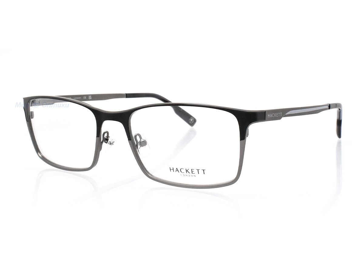 Оправа для очков HACKETT HEK 1333 930 пол Мужской форма оправы Прямоугольная цвет оправы Чёрный, Серебряный