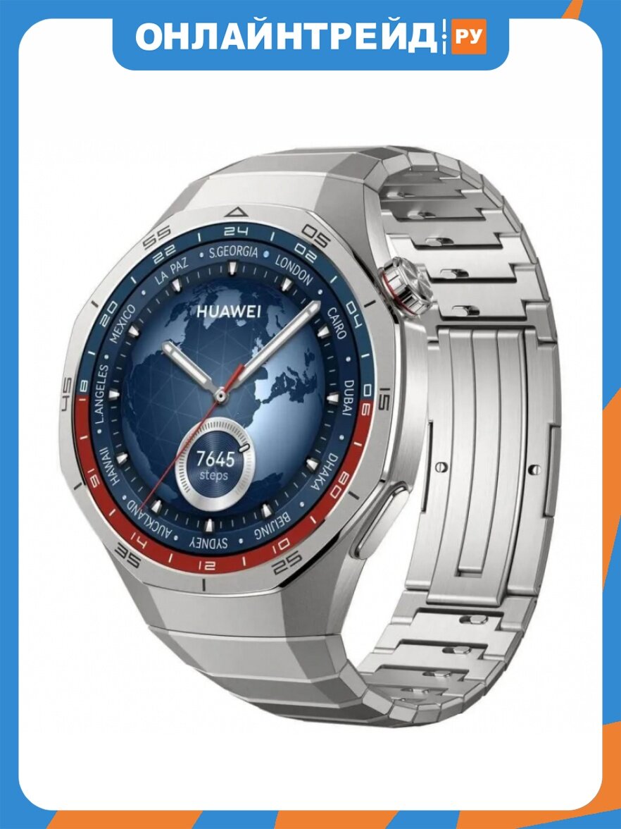 Смарт-часы Huawei Watch GT 5 PRO 46 мм, Титановые