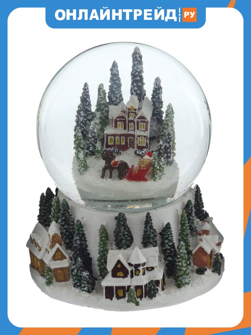 Фигурка декоративная Remeco Collection "Рождество " шар D15 см, 13х14х16 см