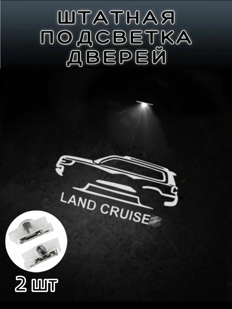 Применять к Тойота Камри XV40 XV50 XV70 2007-2015 2016 2017 2018 Автомобильное декоративное освещение, Проекционная лампа,( 2шт )