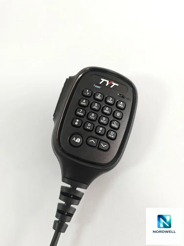 Тангента (микрофон) для автомобильной рации TYT MD-9600 / MD-9600 GPS, ручной микрофон с витым кабелем