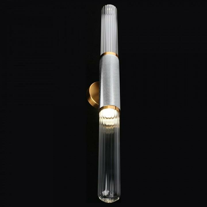 Бра Aployt Bryn1a APL.307.11.02 цвет плафона подвески Прозрачный, цвет арматуры Бронза, Серебро — фото 1