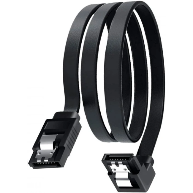 Кабель SATA (M)/SATA (M) 0.5M 00-00035631 BLACK GOPOWER