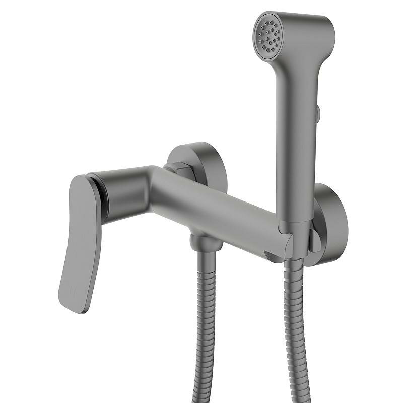 Гигиенический душ со смесителем Azario Escaro AZ-K2574GR цвет Серый графит