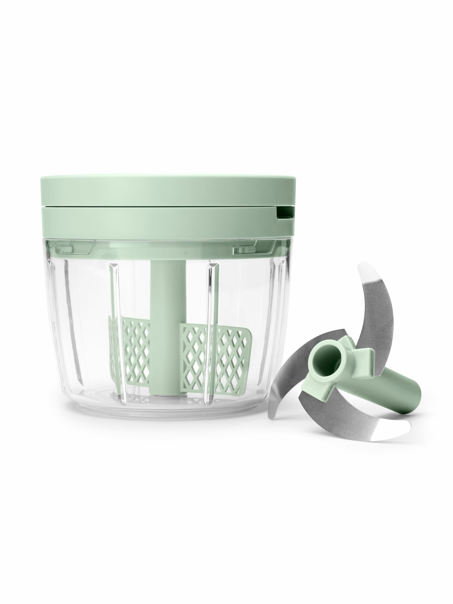 Ручной измельчитель Brabantia "Tasty+" мятно-голубой 600мл 145445