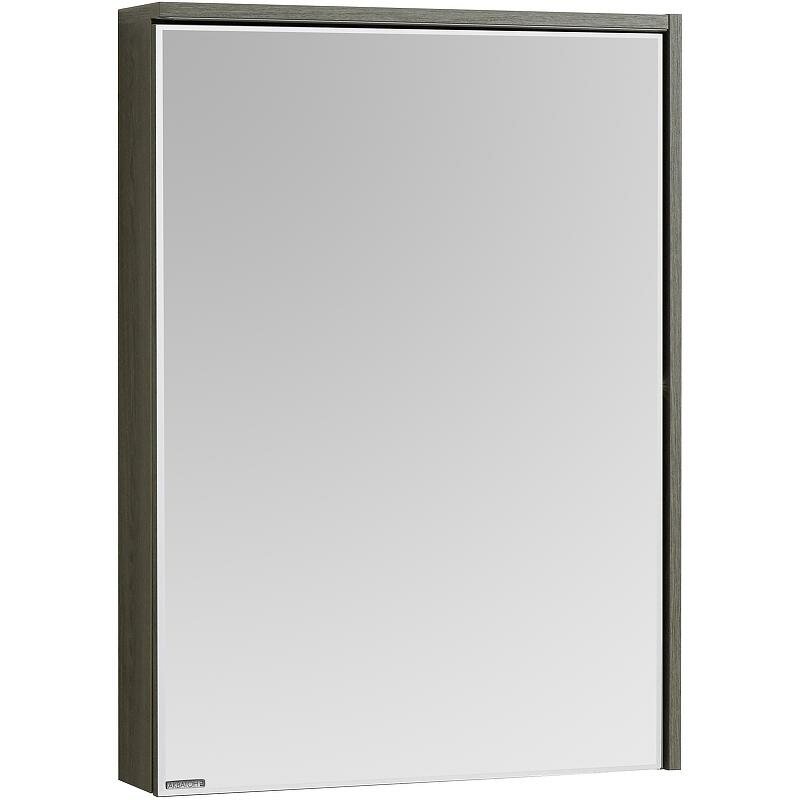 Зеркальный шкаф Aquaton Стоун 60 R 1A231502SXC80 с подсветкой Грецкий орех