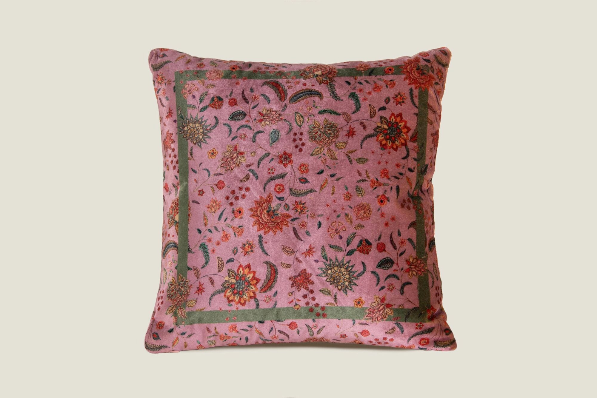 Подушка JODPUR PINK 50х50, велюр, полиэстер, начинка конфорель