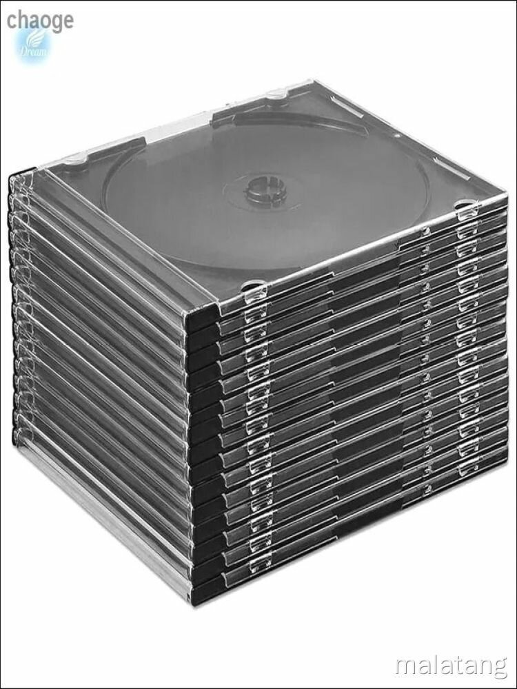 Коробка CD Slim 1 диск чёрный, 5мм, упаковка 15 штук