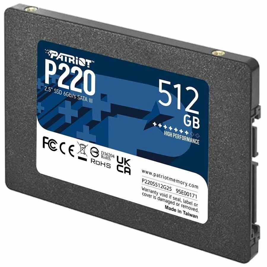 SSD-накопитель Patriot Memory P220S512G25 512 ГБ 2.5" SATA III