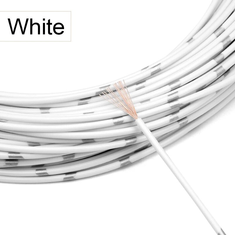 Белый кабель 20AWG 0.5 мм, 2 метра