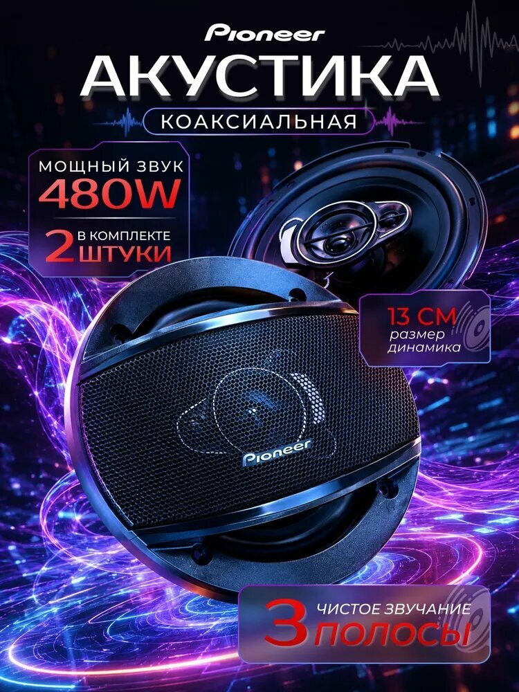 Динамики автомобильные 13см