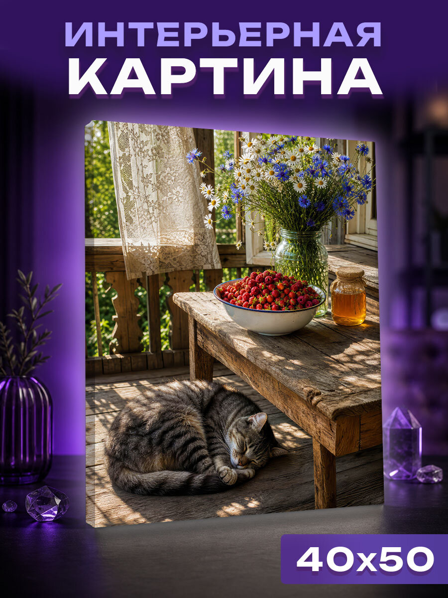 Интерьерная картина Летний сон на веранде