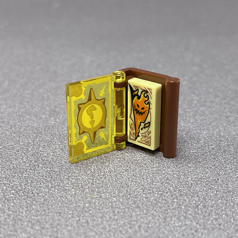 Волшебная книга обмана — коричневая обложка с мини-фигуркой, конструктор MOC для детей, 24324 детали