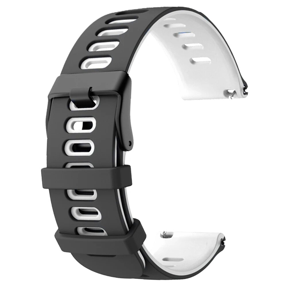 Силиконовый ремешок 22 мм Black White для Amazfit Active Max