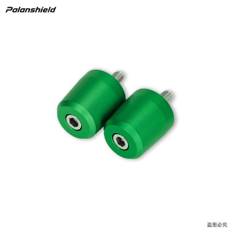 Изумрудные наконечники руля мотоцикла Green-M6