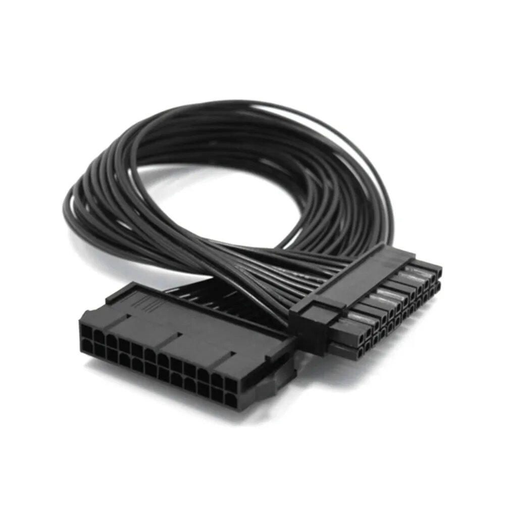 Кабель удлинитель ATX 24 Pin/4+4 Pin, 0.3 м