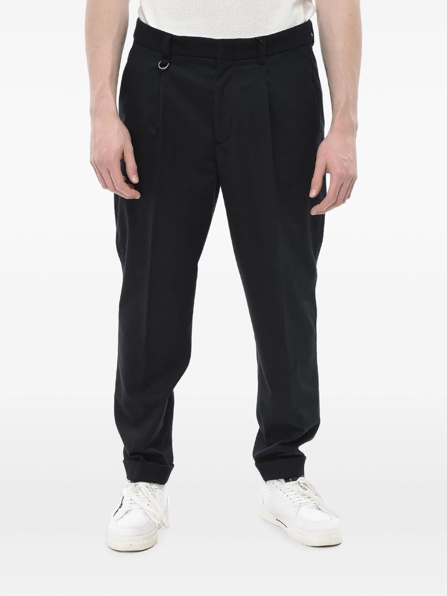 Брюки Pleated-design belt-loop trousers