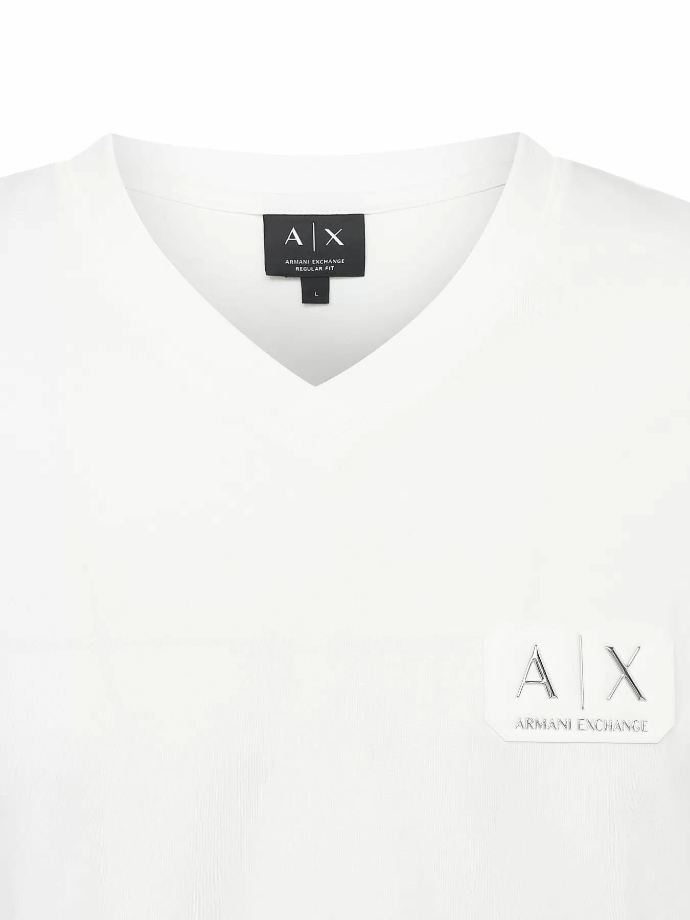 Футболка Armani Exchange, размер XXL, белый, — фото 1