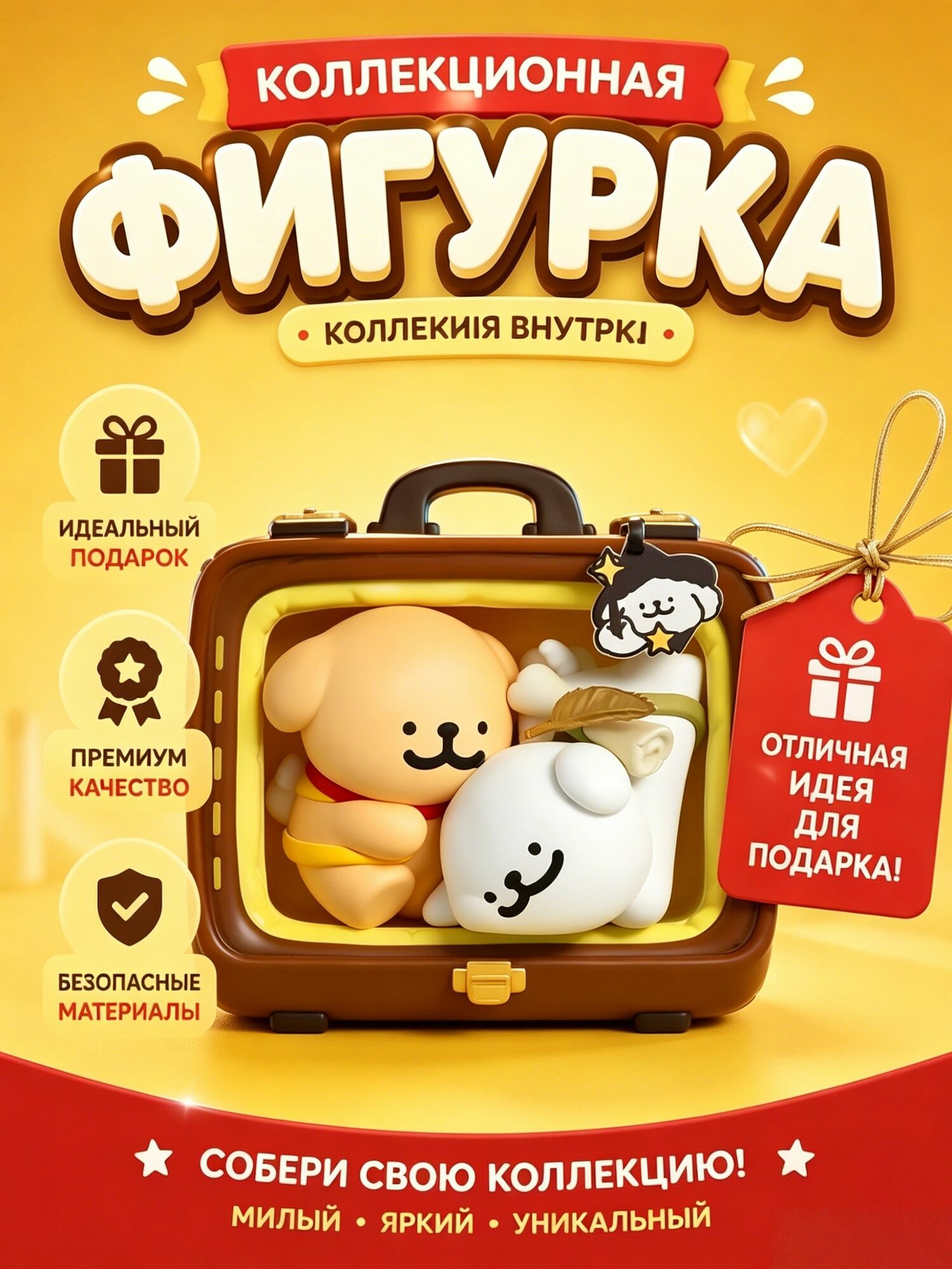 Фигурка, Слепая Коробка FUNISM Maltese, Подарок, Декор На Стол (Magic Adventure Team Series)