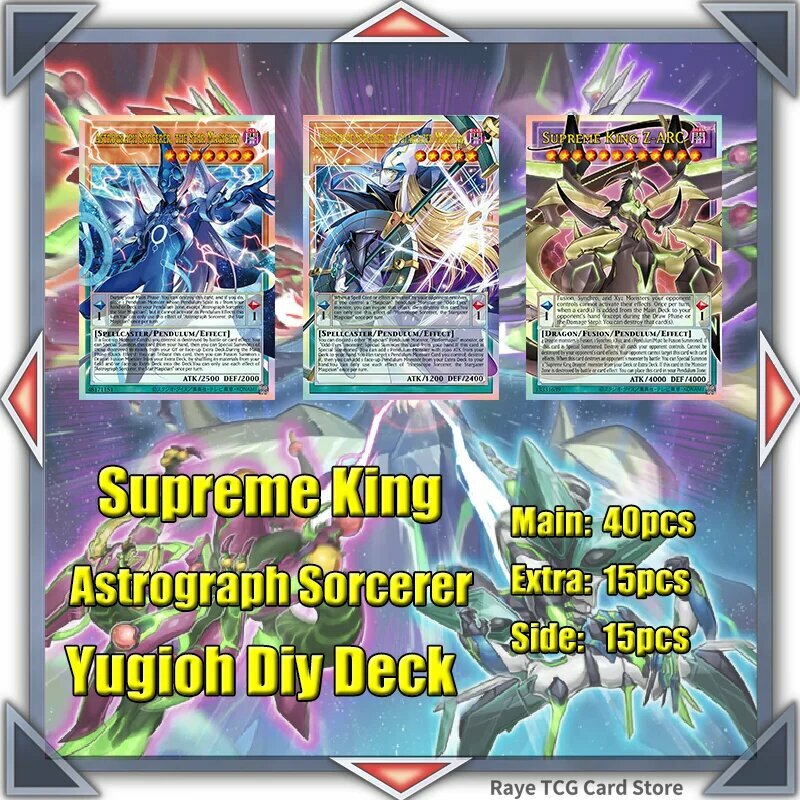 Колода карт Supreme King Zarc Astrograph Sorcerer LOCR для Yu-Gi-Oh! Japanese