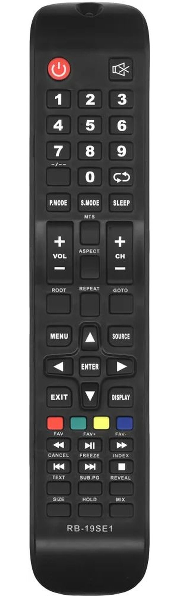 Пульт для телевизора HUAYU RB-19SE1, для Rubin, Shivaki, DENN, Hyundai, Holleberg, STARWIND