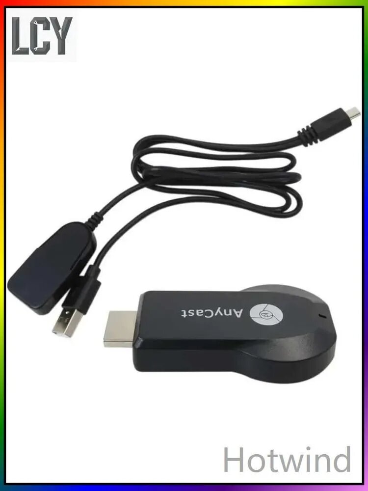 USB-концентратор Anycast, Черный, HDMI, Пластик, 1 м