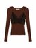 Джемпер Twinset Milano Silk-blend jumper with top, размер 38