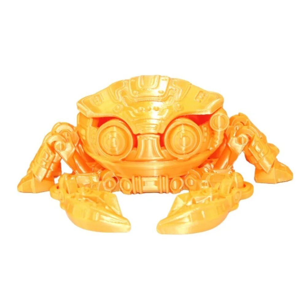 Механический краб 3D печать PLA игрушка Желтый, Gold