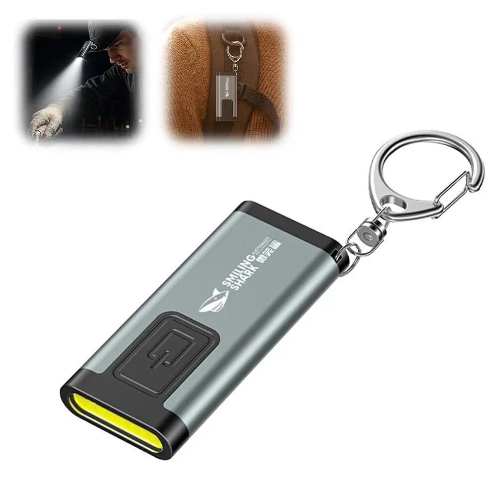 Портативный фонарик-брелок с USB зарядкой