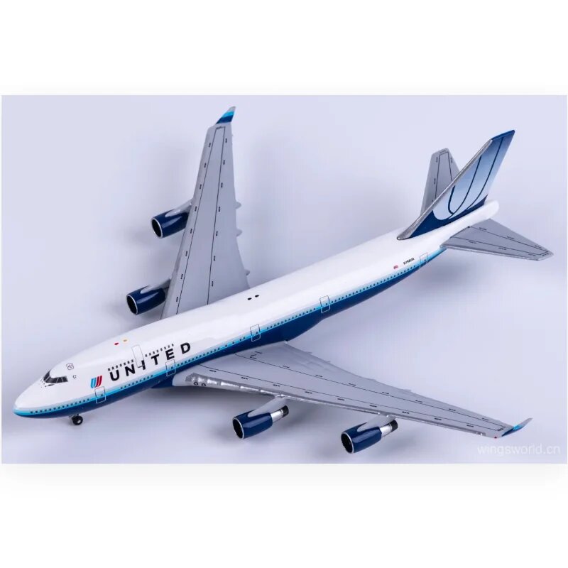 Коллекционная модель самолета Aeroclassics Diecast 1:400 United Airlines B747-400 N198UA из сплава, имитация, для демонстрации и декора