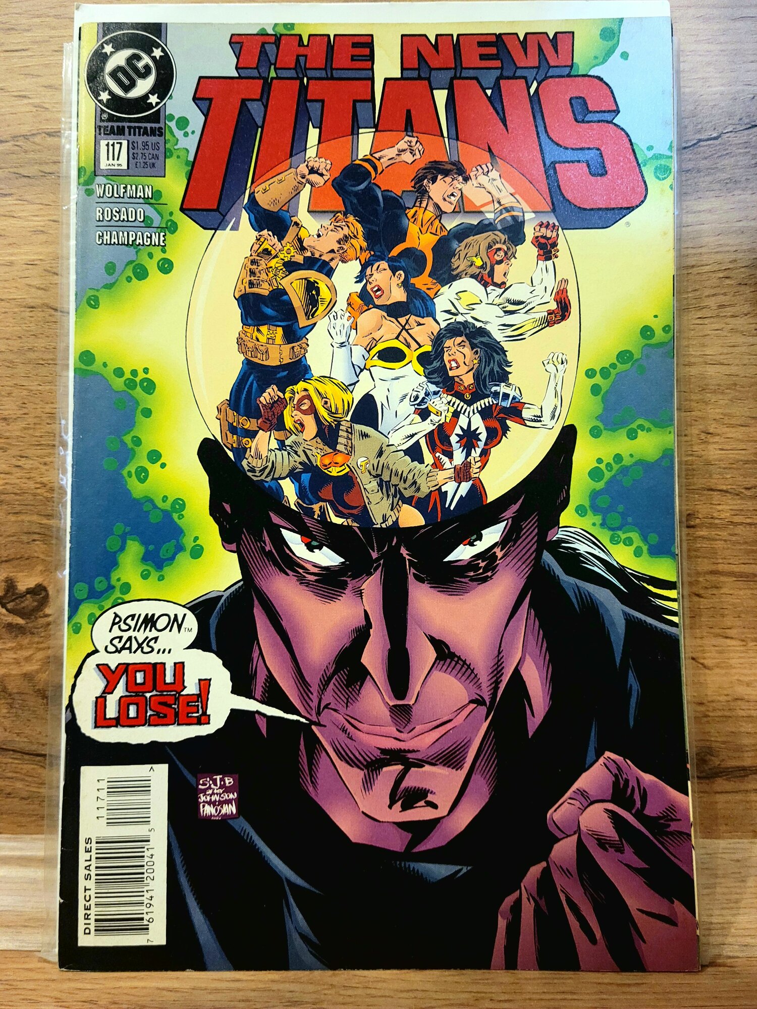 Ретро комикс New Titans #117. 1995 Год. Оригинал!
