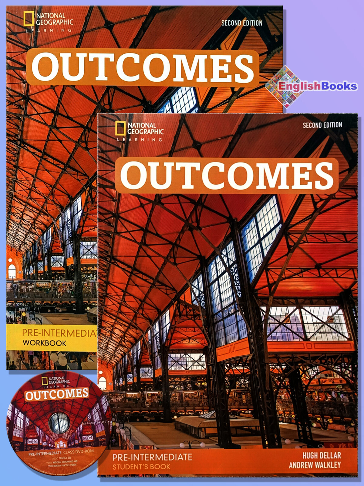 Outcomes Pre-Intermediate Second Edition, комплект ( Учебник, Рабочая тетрадь, Диск )