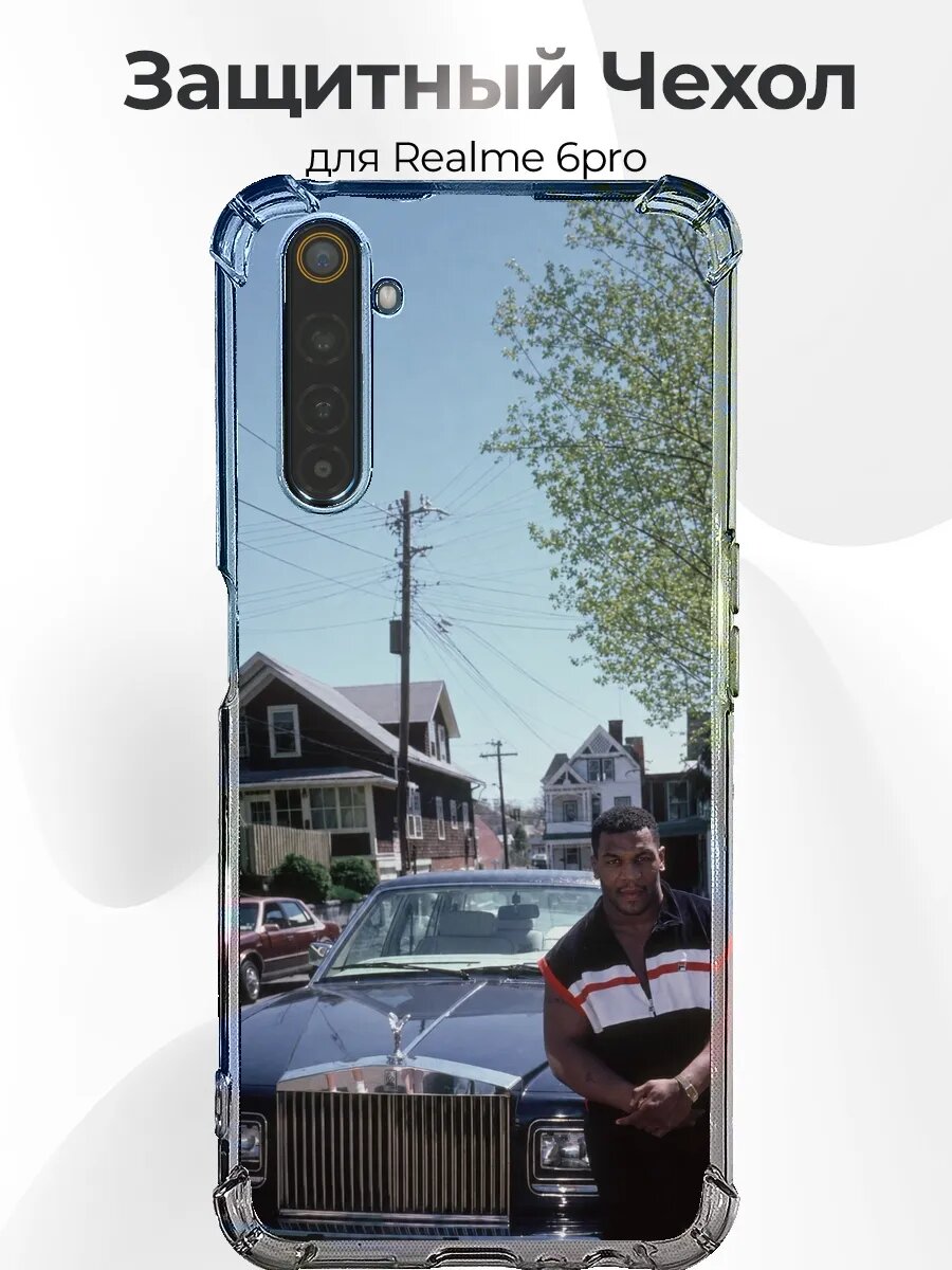 Чехол Realme 6 Pro Майк Тайсон и Rolls-Royce